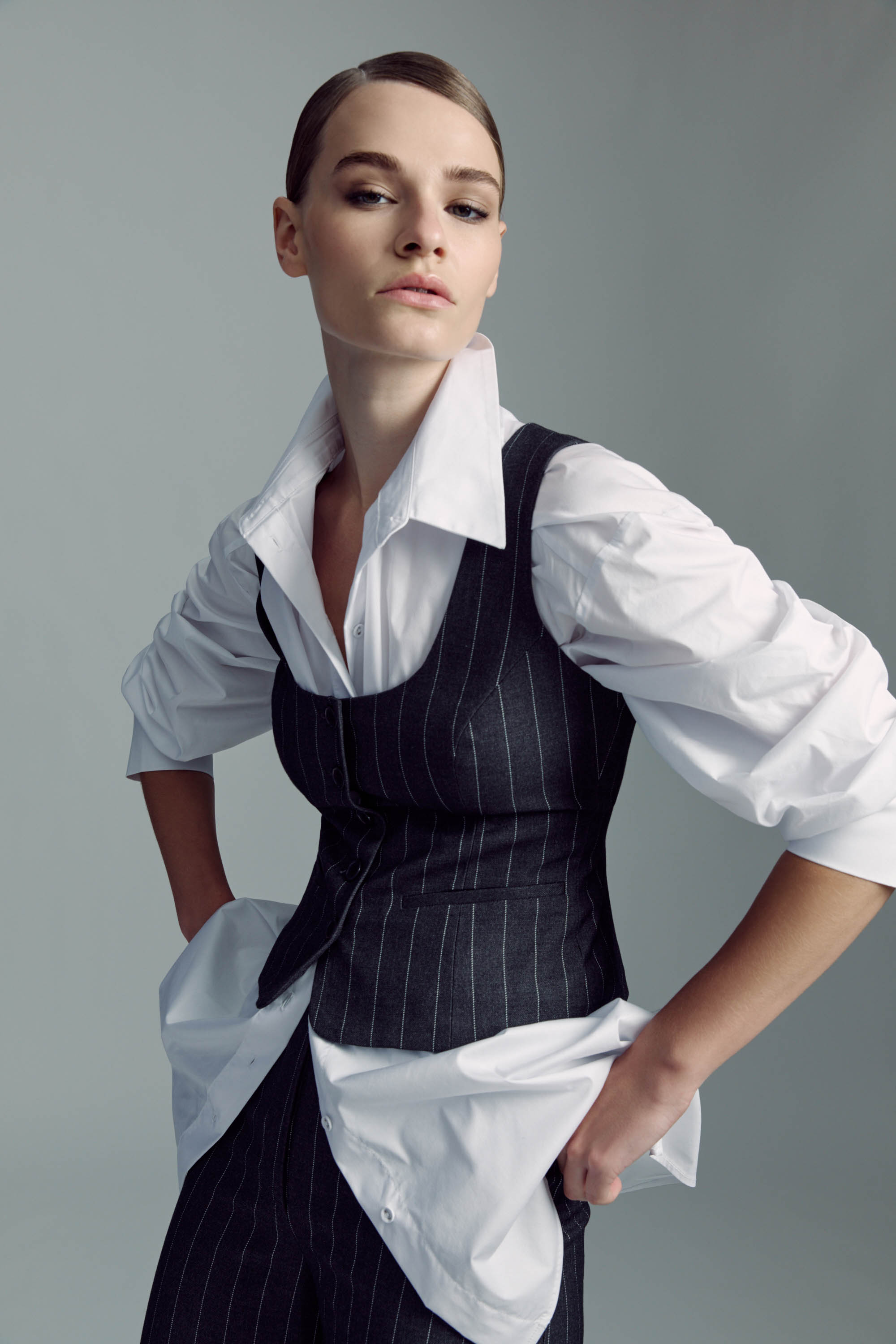 BARDOT BARDOT Azilia Pinstripe Vest